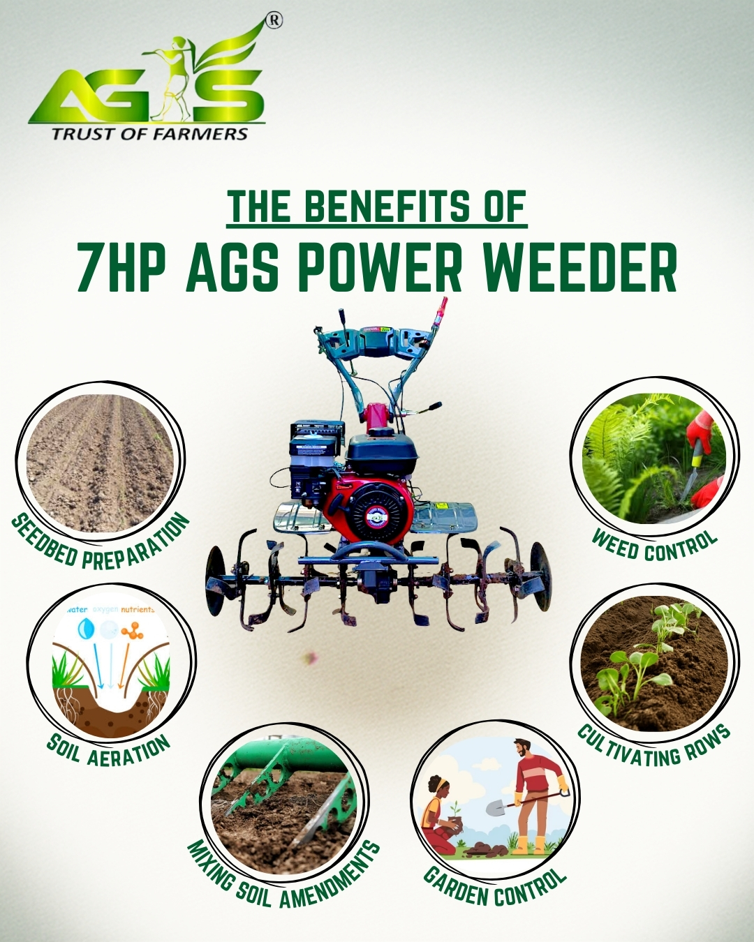 POWER WEEDER 7HP – Agro And Garden Solution